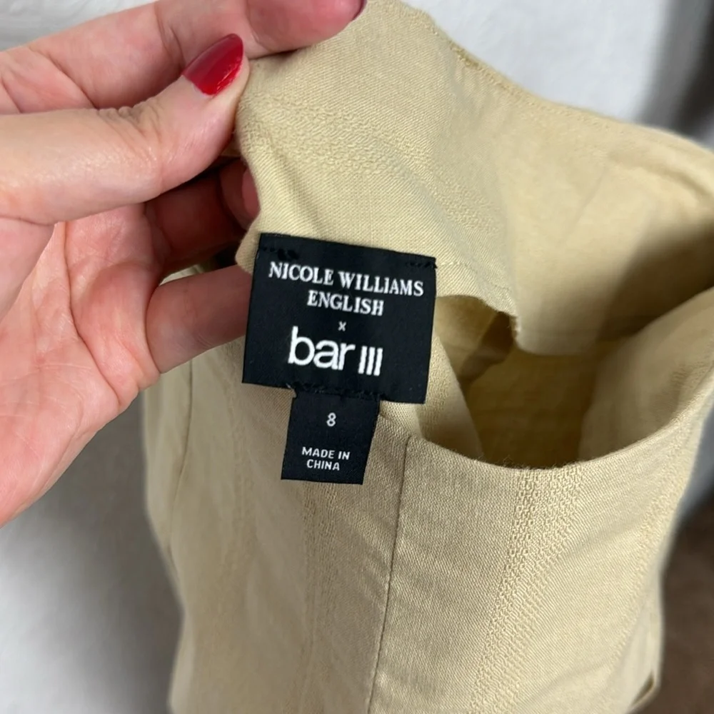 Bar III | Pants & Jumpsuits | Nicole Williams English X Bar Iii High ...